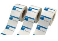 China Matte Polyester 57x32mm Thermal Shipping Labels for sale
