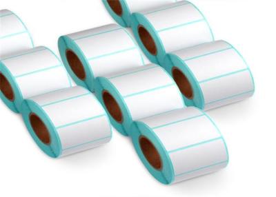 China 57x32mm Address Perforated Barcode Printer Label Roll for sale