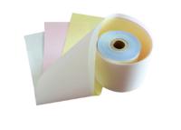 China Clear Image White Yellow 76x70mm Ncr Carbonless Paper for sale