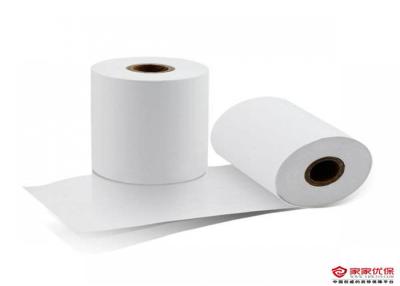 China 80 × 70mm Top Coated Self Adhesive Thermal Paper for sale