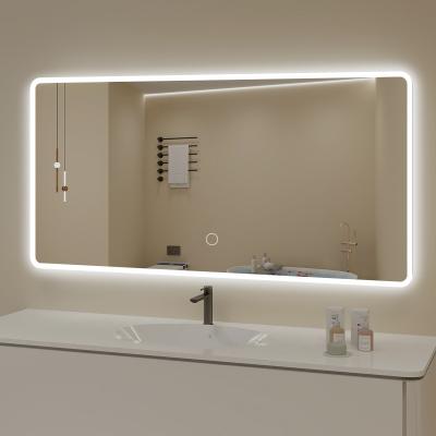 China Smart Touch LED Lighted Vanity Mirror with Anti-Fog Technology - 60×80cm to 75×100cm Sizes, IP66 Rated for sale