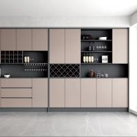 China Modern Living Room Wine Cabinet with Glass Door and Drawer - Custom Size 45-Day Lead Time for sale