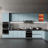 China Custom Australian Kitchen Cabinets with 20mm Quartz Countertops and 30-40 Day Delivery for sale