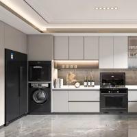 China Custom Australian Kitchen Cabinets with 20mm Quartz Countertops and 30-40 Day Delivery for sale