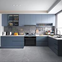 China Custom Australian Kitchen Cabinets with 20mm Quartz Countertops and 30-40 Day Delivery for sale