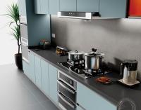 China Custom Australian Kitchen Cabinets with 20mm Quartz Countertops and 30-40 Day Delivery for sale