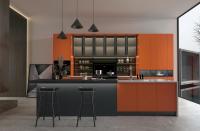 China Custom Modern Kitchen Cabinets with 20mm Quartz Countertops and 40-60mm Edge - Factory Direct Design for sale