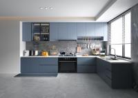 China Custom Modern Kitchen Cabinets with 20mm Quartz Countertops and 40-60mm Edge - Factory Direct Design for sale