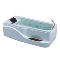 China Acrylic Waterfall Whirlpool Bathtub with 1.2HP Motor, 6 Jets and LED Lighting - 1500x800x680mm to 1850x950x630mm for sale
