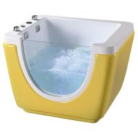 China Walk-in Whirlpool Air Massage Bathtub with 1.0HP/2.0HP Pump, LED Bubble Nozzles and Thermostat Heater for sale