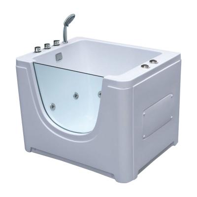 China European Style Baby Spa Equipment Acrylic Newborn Massage Bathtub with 1.0HP/2.0HP Pump and Stainless Steel 304 Frame for sale