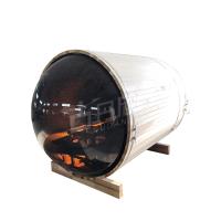 China 4-6 Person Red Cedar Outdoor Barrel Sauna with 6-8mm Tempered Glass and 60-Minute Timer for sale