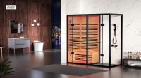 China GUDANNI Hydrogen-rich Dry Solid Wood Far Infrared Sauna Room with 6-8mm Glass and 65°C Temperature Range for sale