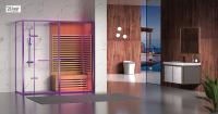 China GUDANNI Hydrogen-rich Dry Solid Wood Far Infrared Sauna Room with 6-8mm Glass and 65°C Temperature Range for sale