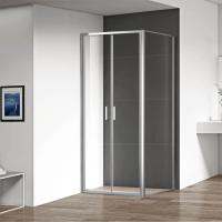 China Customizable Sliding Square Tempered Glass Shower Cabin with 8mm/10mm Thickness and Acrylic Tray for sale