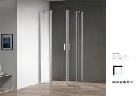 China Customizable Sliding Square Tempered Glass Shower Cabin with 8mm/10mm Thickness and Acrylic Tray for sale