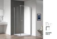 China Customizable Sliding Square Tempered Glass Shower Cabin with 8mm/10mm Thickness and Acrylic Tray for sale