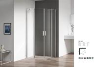 China Customizable Sliding Square Tempered Glass Shower Cabin with 8mm/10mm Thickness and Acrylic Tray for sale