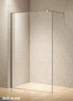 China 8mm/10mm Tempered Glass Frameless Shower Door - Custom Size Sliding Bathroom Enclosure for Hotel Applications for sale