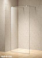 China 8mm/10mm Tempered Glass Frameless Shower Door - Custom Size Sliding Bathroom Enclosure for Hotel Applications for sale
