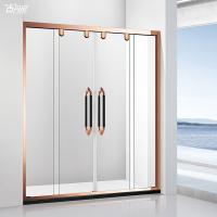 China GUDANNI Waterproof Tempered Glass Shower Enclosure with 8mm/10mm Folding Door for Modern Bathrooms for sale