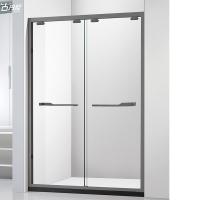 China Modern Two-Door Sliding Shower Enclosure with 8mm/10mm Tempered Glass and Custom Sizing Options for sale