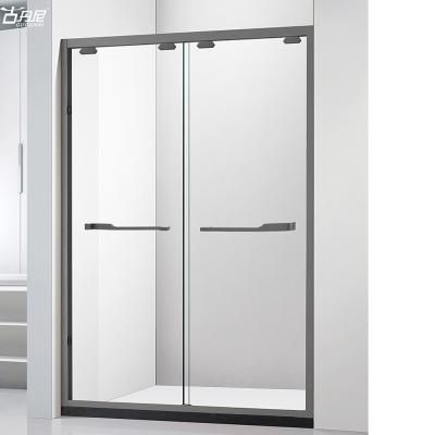 China Modern Two-Door Sliding Shower Enclosure with 8mm/10mm Tempered Glass and Custom Sizing Options for sale