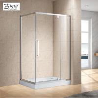 China GUDANNI Shower Enclosure with 8mm/10mm Tempered Glass, Two Fixed Panels & Outward Pivot Doors - Custom Size Modern Bathroom Cubicle for sale