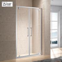China Modern Frameless Shower Enclosure with 8mm/10mm Tempered Glass, One Fixed Panel and Outward Pivot Door for Hotel Applications for sale