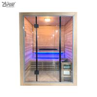 China Traditional Finnish Sauna Room with Dry Stove - 6-8mm Tempered Glass, 0-65°C Temperature Range, 110V-240V Dual Voltage for sale