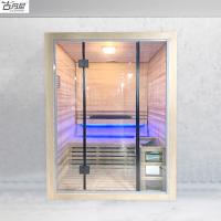 China Traditional Finnish Sauna Room with Dry Stove - 6-8mm Tempered Glass, 0-65°C Temperature Range, 110V-240V Dual Voltage for sale