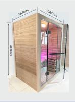 China Traditional Finnish Sauna Room with Dry Stove - 6-8mm Tempered Glass, 0-65°C Temperature Range, 110V-240V Dual Voltage for sale
