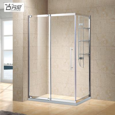 China GUDANNI Rectangular Shower Enclosure with 6-8mm Glass, Diagonal Sliding Door & Integrated Shelf - 5 Year Warranty for sale