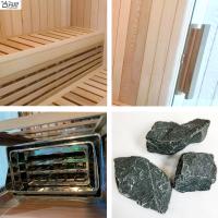 China Traditional Finn Sauna Red Cedar Dry Steam Sauna for 4 People with 6-8mm Tempered Glass and 0-60 Minute Timer for sale