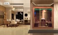 China GUDANNI Far-Infrared Dry Sauna Room for 3-4 Persons with 6-8mm Tempered Glass Window and 110V-240V Dual Voltage for sale
