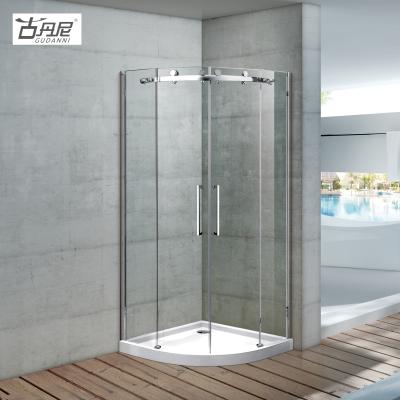China GUDANNI Large Pulley Glass Door Two-Way Smooth Shower Box with 6-10mm Glass Thickness and 5-Year Warranty for sale