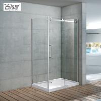China GUDANNI Large Pulley Glass Door Two-Way Smooth Shower Box with 6-10mm Glass Thickness and 5-Year Warranty for sale