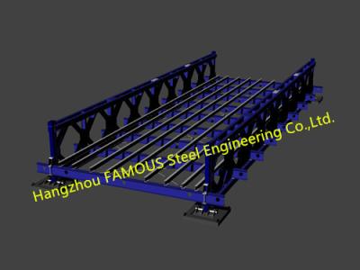 China CB100 Bailey Bridge Components Heavy Transom End Post Bolt Connect For Steel Truss Bridges for sale