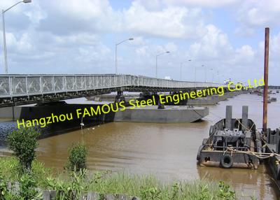 China Compact 200 Mabey Logistic Support Bridge Temporary Military Pontoon Bridge For Emergency Use for sale