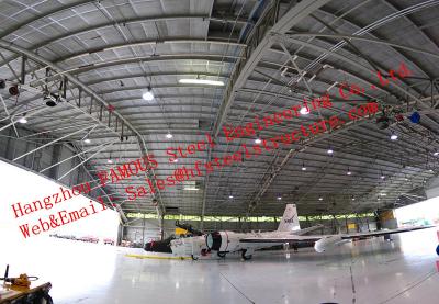 China Large-span Waterproof Insulated Prefabricated Steel Structure Aircraft Hangar for Private Usage for sale