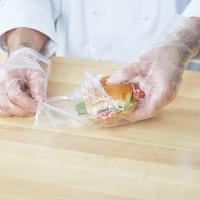 China Plastic Sandwich Commercial Food Bags Clear Film Gravure Printing High Durability for sale