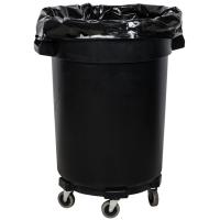 China LDPE Material Plastic Garbage Bags Low Density Can Liner Black Color for sale