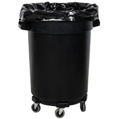 China LDPE Material Plastic Garbage Bags Low Density Can Liner Black Color for sale