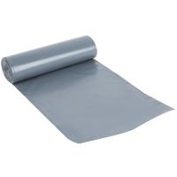 China Low Density Plastic Garbage Bags 33 Gallon 1.6 Mil HDPE Material Grey Color for sale