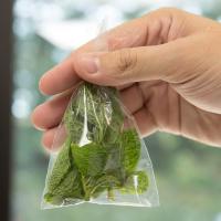 China LDPE Material Clear Flat Bags , Flat Bottom Plastic Bags Gravure Printing for sale