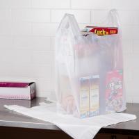 China 0.71 Mil Unprinted T Shirt Shopping Bags White Color 20