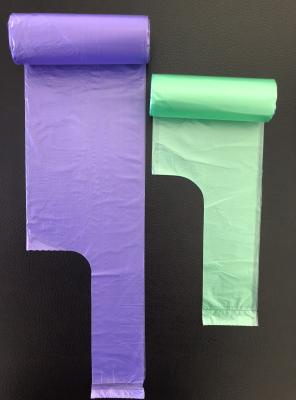 China HDPE 30 Liter Colored Garbage Bags ，Plastic High Density Trash Bags 500 *600mm for sale