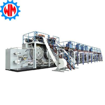 China Full Servo Adult Diaper Production Line 35m x 6m with 90% Efficiency and ISO9001 Certification for sale