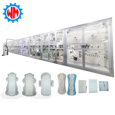 China Full Servo Sanitary Napkin Production Line with 90% Efficiency and 12-Month Warranty for sale