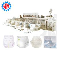 China High Speed Baby Training Pants Production Line 500 PPM with 90% Efficiency and 1 Year Warranty for sale